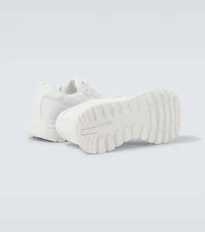 Prada Re-nylon And Leather Sneakers - White