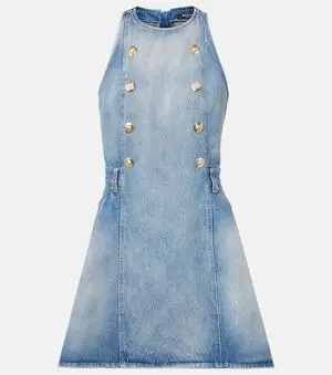 Balmain Denim Minidress - Blue