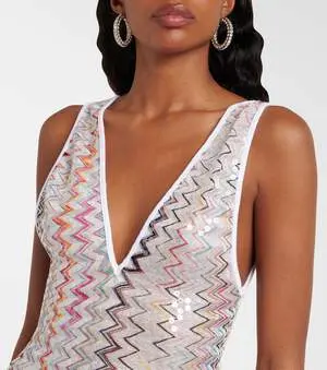 Missoni Zigzag Sequined Beach Cover-up