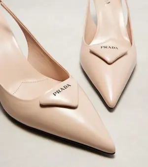 Prada Leather Slingback Pumps