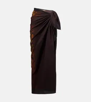 JEAN PAUL GAULTIER Printed Cotton Beach Cover-up - Multicoloured