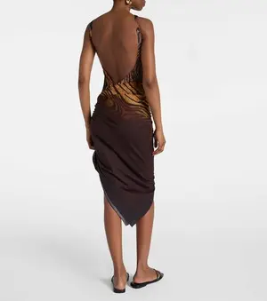 JEAN PAUL GAULTIER Printed Cotton Beach Cover-up
