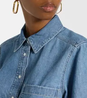 Veronica Beard Spruce Denim Shirt