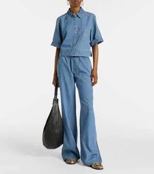 Veronica Beard Spruce Denim Shirt