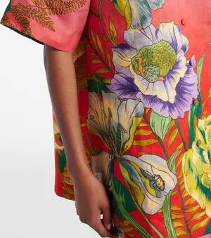 ALEMAIS Inez Floral Linen Shirt - Multicoloured
