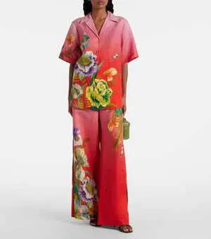 ALEMAIS Inez Floral Linen Shirt - Multicoloured