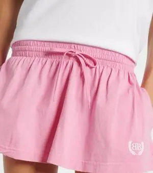 Balenciaga Laurel Cotton Jersey Miniskirt