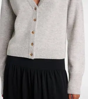 Vince Wool And Cashmere Cardigan - Grey