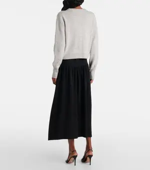 Vince Wool And Cashmere Cardigan - Grey