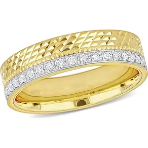 JULIANNA B. 14k Yellow Gold Cubic Zirconia Eternity Band - 14k Gold