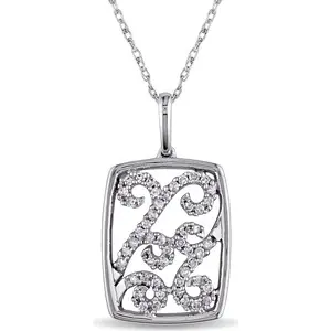 JULIANNA B. Diamond Filigree Pendant Necklace - 10k White Gold