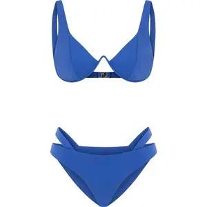 JENDUE Cleo Asymmetric Bikini Jacaranda