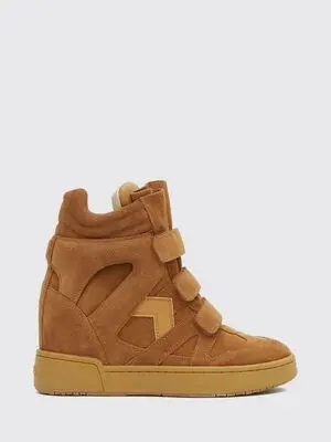 Isabel Marant Étoile ISABEL MARANT ÉTOILE Suede High-Top Wedge Sneakers Brown