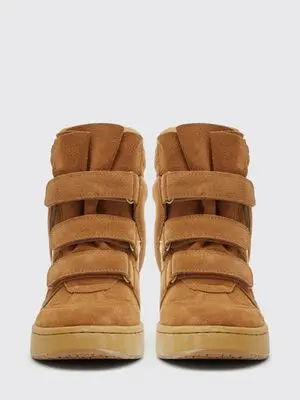 Isabel Marant Étoile Suede High-top Wedge Sneakers - Brown