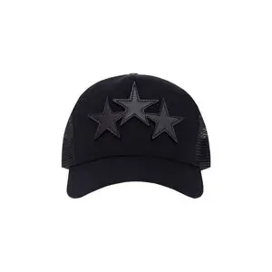 Amiri Three Star Trucker Cap - Black