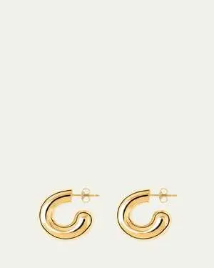 LIÉ STUDIO The Rose Hoop Earrings Yg
