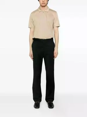 BOSS Half-zip Polo Shirt - Neutrals