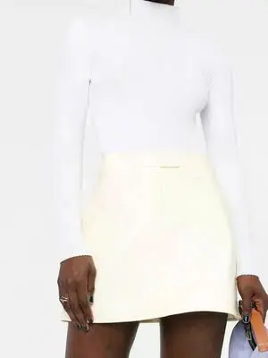 COURREGES Vinyl Mini Skirt - Yellow