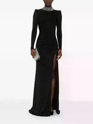 NISSA Crystal-embellished Maxi Dress