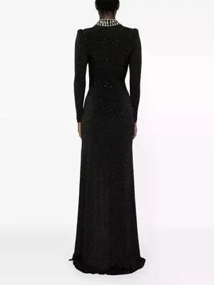 NISSA Crystal-embellished Maxi Dress