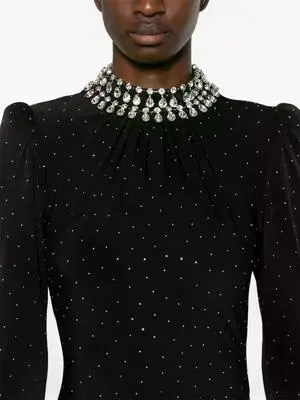 NISSA Crystal-embellished Maxi Dress