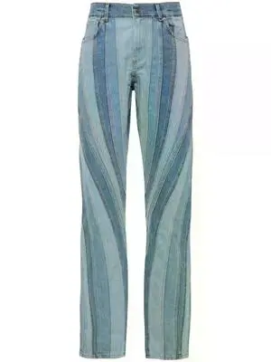 MUGLER Spiral Straight-leg Jeans
