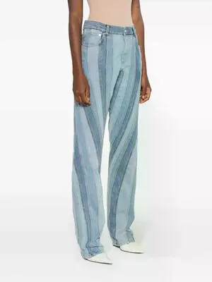 MUGLER Spiral Straight-leg Jeans