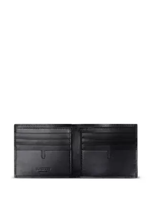 Burberry Embossed-check Leather Wallet
