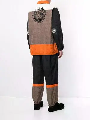 Undercover Colour-block Logo-print Jacket