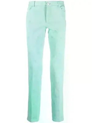 Philipp Plein Skull Embroidery Straight-leg Trousers
