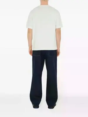 Burberry Ekd-textured Cotton T-shirt