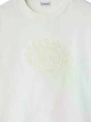 Burberry Ekd-textured Cotton T-shirt
