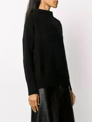 Vince Cashmere Dropped Shoulder Jumper - Black