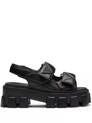 Prada Monolith Quilted Leather Sandals