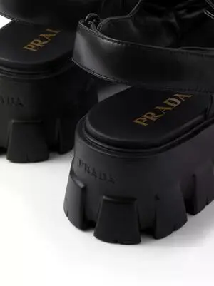 Prada Monolith Quilted Leather Sandals