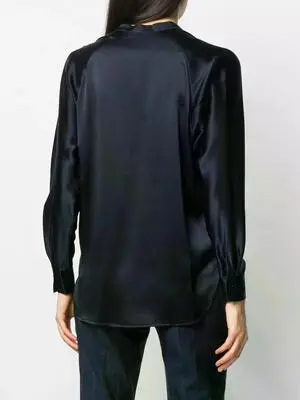 Vince Long-sleeved Open Front Blouse