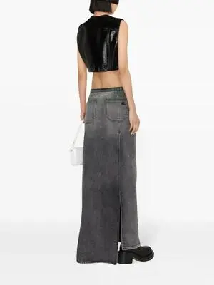 COURREGES Faux-leather Cropped Vest