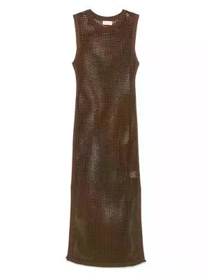 MC2 SAINT BARTH Eileen Midi Dress - Brown