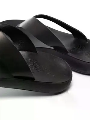 ANCIENT GREEK SANDALS Charys Leather Sandals - Black