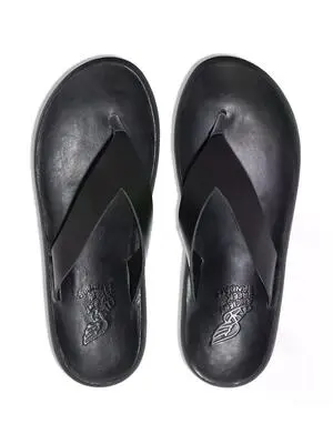 ANCIENT GREEK SANDALS Charys Leather Sandals - Black