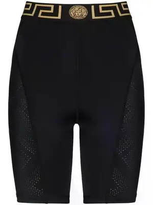 Versace Greca Border Cycling Shorts - Black