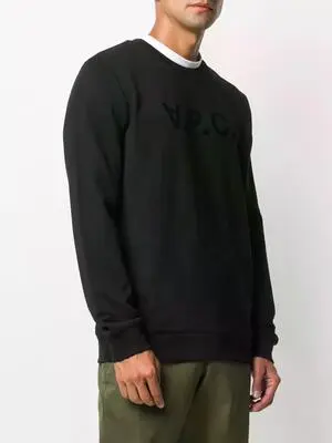 A.p.c. Logo-print Crew Neck Sweatshirt