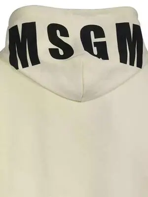 MSGM Cotton Hoodie - White