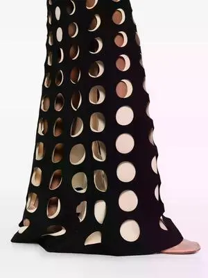 A.W.A.K.E. Mode Layered-holes Maxi Skirt