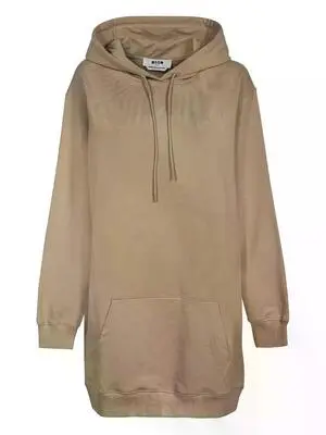 MSGM Logo-print Dress - Neutrals