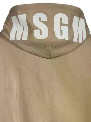 MSGM Logo-print Dress - Neutrals