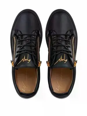GIUSEPPE ZANOTTI Frankie Double-zip Low-top Sneakers - Black