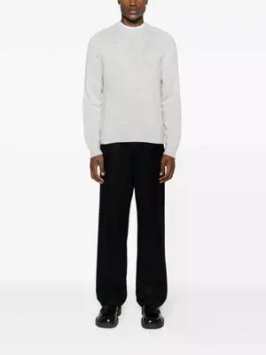 Theory Morlan Ribbed Wool Blend Jumper - Grey