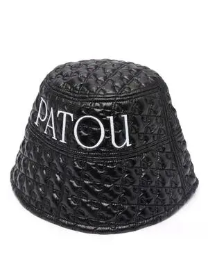 PATOU Embroidered Logo Bucket Hat - Black