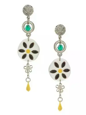 AMIR SLAMA Flower Earrings - Neutrals